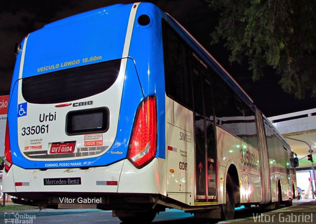 Urbi Mobilidade Urbana 335061 em Brasília por Vítor Gabriel - ID:4019239 - Ônibus Brasil